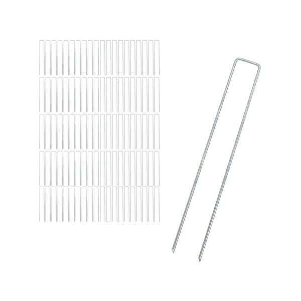 * 特徴 線径約4mmのコの字ピンで、しっかり刺さり、しっかり押さえる 防草シートなどでお使いいただけるコの字ピンです。ピンの先端は角度30度の剣先カット 分厚い高耐久の防草シートにもしっかり刺さります 長さは20cmと30cmの2種類。お...