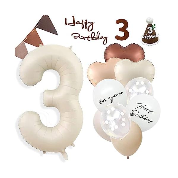 セット内容 (1)ゴム風船*13 Happy Birthday * 2、TO YOU * 2、グレージュ* 3、肌色* 3、クリアドット* 3  (2)ハートバルーン*3 クリーム色*1、肌色*1、チョコレート色*1  (3)数字バルーン*...