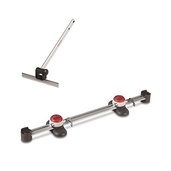 ホイールサポートが改良されて使いやすくなりました。軽自動車(ワゴンタイプ)から、普通自動車(ワゴンタイプ)に最適なサイズオリジナル設計のワイドオープン型クイックレリーズで、フォークの脱着が簡単フォークマウントは左右に15度/30度と、レール...