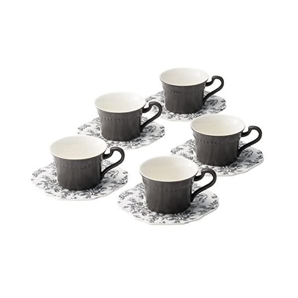 本体サイズ：カップ/Φ9.5*h6.5*(250ml)　ソーサー/16.5*16*h1.5*優雅でロマンティックな大人の空間を演出するカップ＆ソーサーセットです。 ソーサーにはお菓子などをのせて単体としてもお使いいただけます。 年齢や性別を...