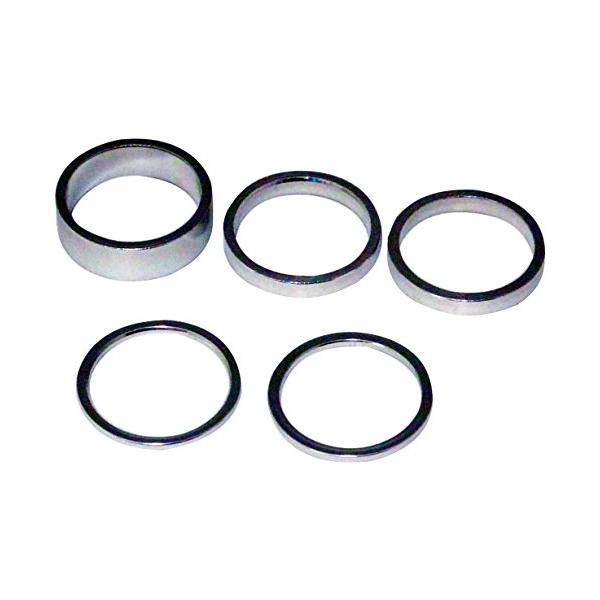 アルミアルマイトカラーヘッドスペーサーコラム径 : オーバーサイズ(28.6)2mm*2枚、5mm*2枚、10mm*1枚カラー : シルバースポーツ&amp;アウトドア:自転車:自転車パーツ:ヘッドセットスペーサー