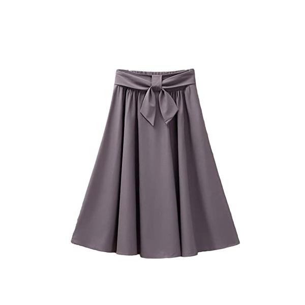 サイズ フリー 総丈：68CM ウエスト:64CM*108CM 裾口:236CM ボリューム感たっぷり ウエストリボンがポイント  ハリのある素材とシックなカラーでトレンドコーデを演出*ファッション:レディース:服＆ファッション小物:スカート