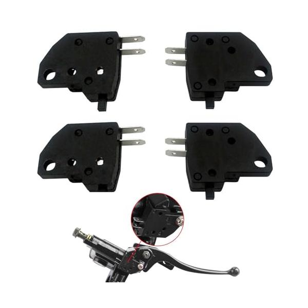 1.簡単でお得なフロントブレーキレバースイッチ。2.繰り返しになりますが、スイッチが取り付けられている場合、レバーを引いていると、通常はスイッチが閉じます。3.コンパクトでポータブルなオートバイのフロントライトブレーキレバー、フロントライト...