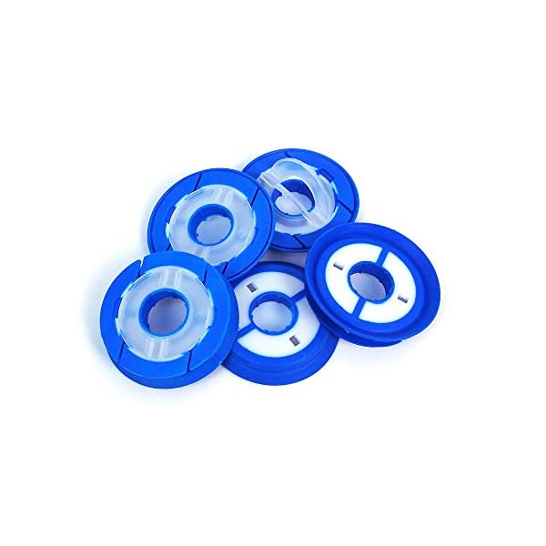 素材:プラスチック・シリコン外径60*厚さ8mmカラー：黒、赤、青、緑、黄、オレンジ便利な収納スペースがあり、予備のサルカン等を収納したり、ラインを止めることもできます。糸に癖を付けずに巻くことができます。仕掛け巻スポーツ＆アウトドア:釣り...