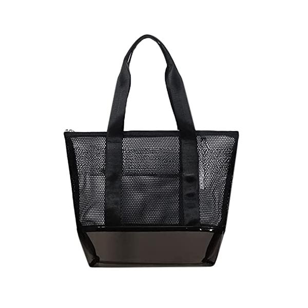 *水場にピッタリの温泉バッグ：タオルや衣類など嵩張りやすい荷物の持ち運びに便利なバッグです。メッシュ素材のため通気性も良く、温泉やプールなど、水場での使用に最適です。*従来版よりサイズアップ：従来版よりもサイズが大きくなり、バスタオルからシ...