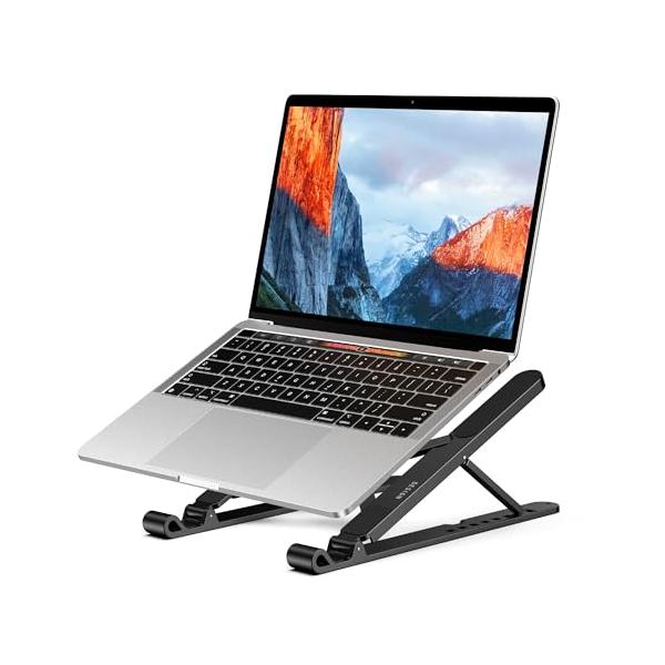 BESIGN LS01 Pro エルゴノミクスノートパソコンスタンド ポータブル 調節可能 ノートパソコンホルダ 10*15.6インチのノートパソコンに対応 (ホワイト)8つの調整可能な角度：首と肩の痛みから守るために、読みやすく快適な人間...