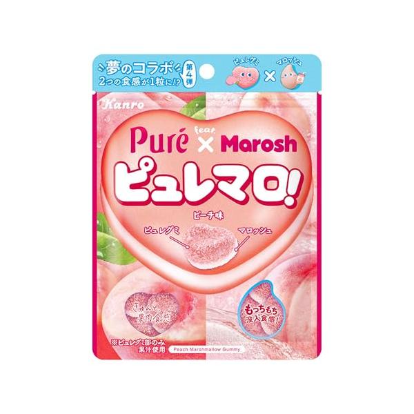 ピュレグミとマロッシュの夢のコラボ果肉食感*もっちもち没入食感2層新食感グミ食品・飲料・お酒/菓子・スナック/スイーツ・ガム/グミ