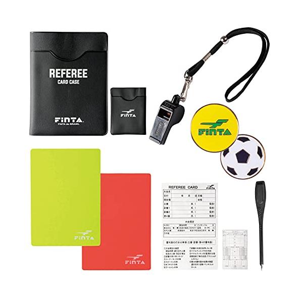 サッカー、フットサルの審判をする時に必要なレフリー小物をセットしたフィンタのレフェリースターターセット。今や、サッカー、フットサルでレフリーを始める人の定番中の定番となっているセットがより使い易くお得にリニューアル。こちらはBタイプはともか...