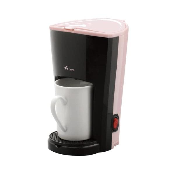 ドリップ式の１カップコーヒーメーカー径寸法：(約)12.5*12.5*19.5cm、本体重量：(約)570g定格：AC100V-450W(50/60Hz)、コードの長さ：(約)0.8m定格容量：150ml、材質：本体*ポリプロピレン、カップ...