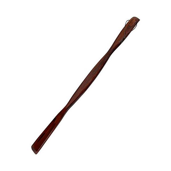 長さ 64cm　長い靴べらなので、腰をかがめずに靴が履けます。  表面 うるし塗り仕上げ  材質 ナツメの木ファッション/ケア用品・工具・時計バンド/シューケア・シューアクセサリー/靴べら