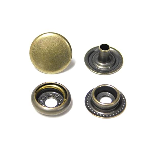 頭径：約12.5mm素材：鉄加工：アンティーク鍍金個数：30セット入りホビー/手芸・画材/裁縫材料/ボタン