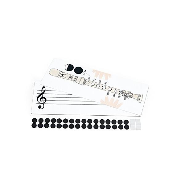 リコーダーの導入指導に便利なマグネット式掛図です。リコーダーの図が入ったシートと五線譜シート、黒玉マグネットがセットになっています。黒板に直接貼って使えるマグネットシート製!教室の後ろからもしっかりと見える、幅700mmの大判サイズ!ホワイ...