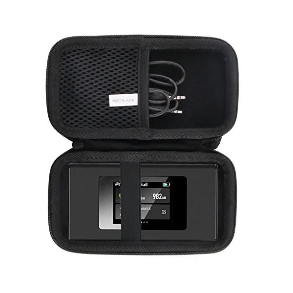 WAIYUJP収納ケース互換の リチャージWiFi ルーター ケース/Aterm (NEC) 5G MR51FN モバイルルーター 保護 キャリング 収納ケース.材質：耐久性のある高級ハードEVA素材、優れた肌触り、中身の柔らかい保護。用途...