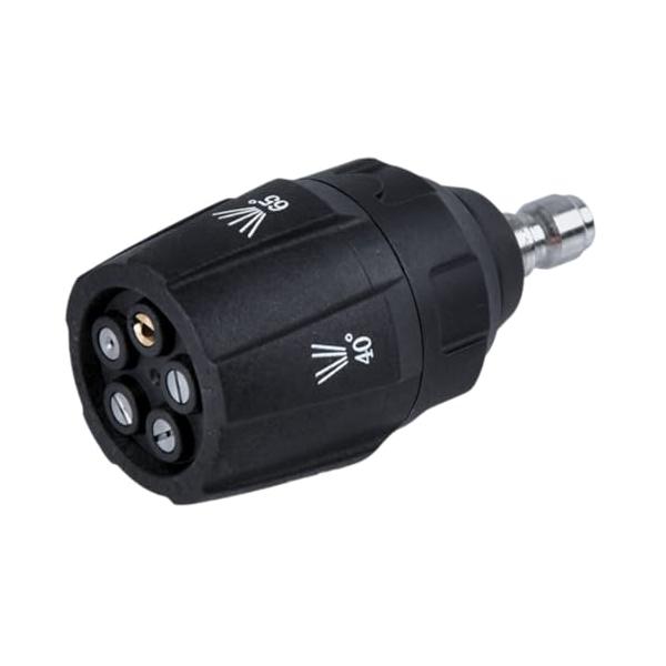 マルチスプレーノズル  このBORUBIKAマルチスプレーノズルは、さまざまな用途に応じた洗浄が可能な５段階の噴射角度調整機能を備えています。 ５段階切替  ０度の強力な直線噴射から、15度、25度、40度の広範囲噴射、さらには60度の最広...