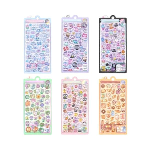 豊富なデザイン 6枚のシートに数十種類のかわいいデザインが含まれており、装?やご褒美、学習など様々なニーズにお応えします。 素材 高品質なPVCとエポキシ樹脂を使用しています。 使いやすさ 中程度の粘着強度で、滑らかな表面にしっかり貼れて、...