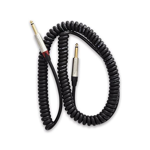 ヴィンテージ楽器特有なブライトなトーンを得られるカールコードにも拘わらず高品質なサウンドギター側のケーブルの直線部が長めに作られ使いやすい音質への影響を考慮し5mのみで提供楽器・音響機器:アクセサリ:楽器・音響機器ケーブル:シールドケーブル