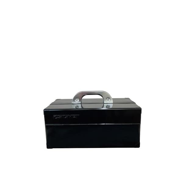 外寸サイズ(mm)：W370*D185*H215　カラー：ブラック本体材質：スチール　仕切り・バックル材質：ステンレス　重量(kg)：約3.9整理しやすい、移動式の仕切り板付きです。収納したものがひとめでわかる両開きタイプです。ツールやパー...