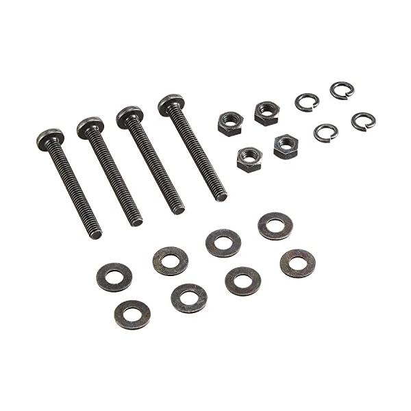 M4*35バインド 4個M4ナット 4個M4スプリングワッシャー 4個M4ワッシャー (10mm径 0.8mm厚) 8個カラー: ブラック、RoHS指令準拠パソコン・周辺機器/PCパーツ/パソコン用ネジ