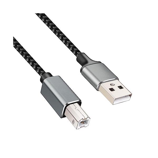 USB 2.0 Aオス-Bオスケーブル USB Bポート プリンタ/スキャナなど を持つデバイスをPC /ラップトップおよび他のUSB Aベースのデバイスに接続するためのものです。ドライバーをインストールする必要がなし、挿すだけで認識可能で...