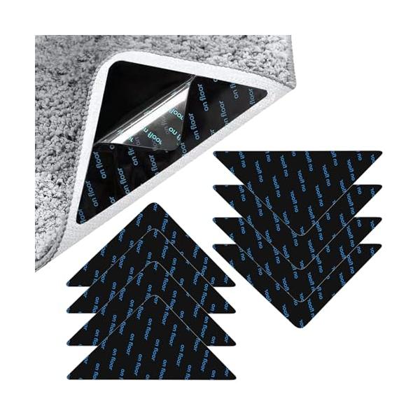 安全な滑り止め 粘着性に優れ、しっかりと固定することができます、優れた滑り止め性能を持ち、カーペットの滑りを効果的に防止し、滑りのリスクを下げることができる、安全性を高める、カーペットの滑りを完璧に解決。 繰り返し利用でき ゆかの側は水で洗...