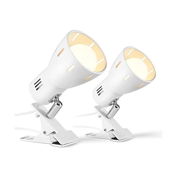 2個電球付き：口金E26、消費電力60wまでの電球が対応できます，色温度:約5000K角度調整：金属の角度調節器 自在器 で上下約90度、左右約350度に角度調節できます。希望の方向に光を当てる事ができます。仕様：セード直径92mm，質50...