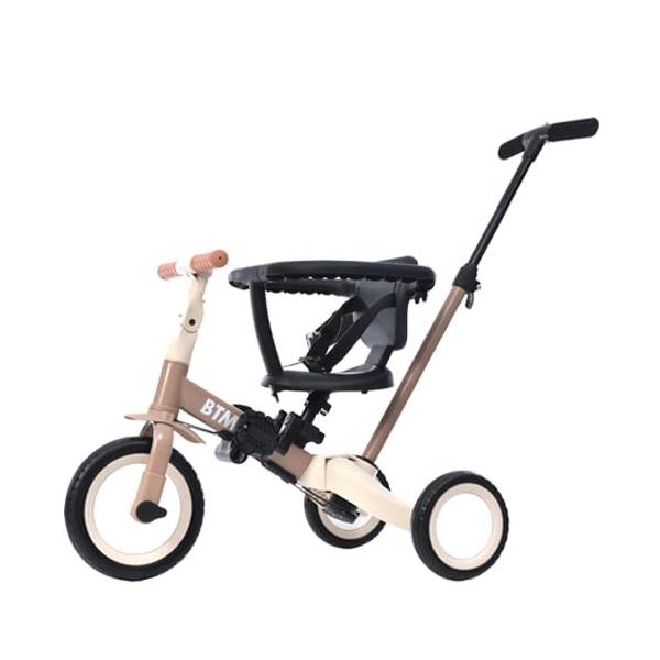 三輪車サイズ：71*51*52CM，ハンドルの高さ：47.2-50.2CM，サドルの高さ：32-35CM，サドルのサイズ：22*13.5CM 材質 車体：スチール，車輪：EVA便利な押し棒：まだひとりで上手に漕げないお子様でも大丈夫。脱着可...