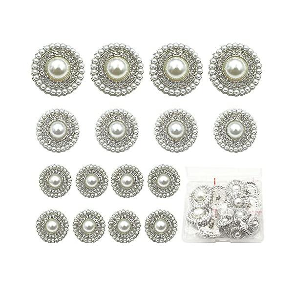 * ボタン素材 ：合金。 カラー ：シルバー ス。 数量 ：16個セット：25mm*4個、20mm*4個、15mm*8個。* 特長 ：補修だけでない、静かなさりげない高級感や雰囲気でイメージチェンジ・イメージアップに。* 高品質のボタン ：...