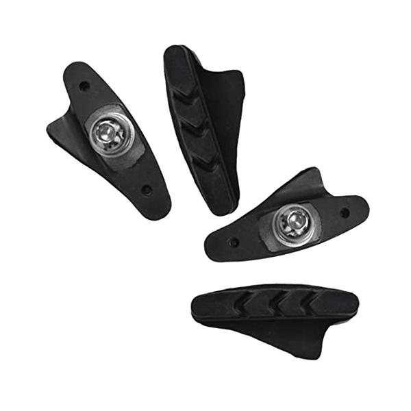 ブレーキパッドは高品質なゴム製で、耐久性の高いパッドを採用し、性能を長持ちさせます。滑りやすい路面でのノイズ低減と制動力アップに効果的です。ロードバイク用Cブレーキブレーキラバーで、Vブレーキには適しません。取り付けの際は、左右の向きをご確...