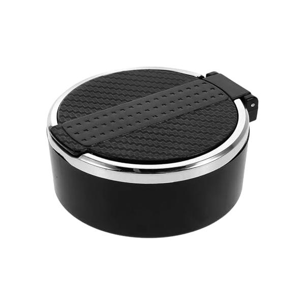 品質素材 材質はABSで、一定の高温に耐えることができ、変形したり溶けたりしにくいです。 断熱シェル、耐衝撃性が強い、壊れにくい、長期間使用できます。 運転中、吸い殻が灰皿に落ちても、燃えないので、安全運転できます。 便利な蓋付き灰皿は、車...