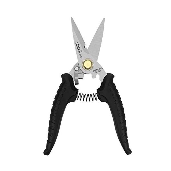 用途：工房や現場、電気工事でのプロユースから、アウトドア、DIY等の切断作業に便利握りやすいハンドル：ハンドルは滑り止めと耐摩耗性に優れたTPR素材を採用しています。握り心地が良く、女性の手にもフィットします。 ハンドルにはバネが付いており...