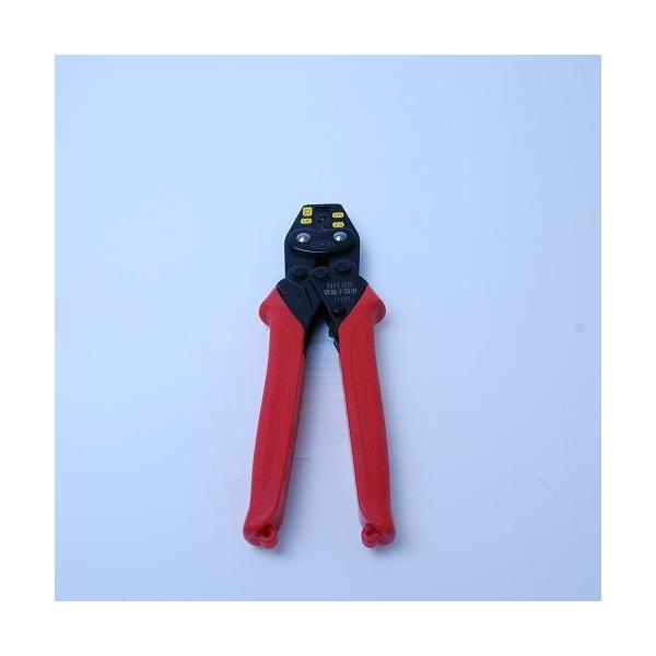 仕様:裸圧着端子、裸圧着スリーブ適用端子:0.3/0.5、0.75、1.25mm2、2mm2ハンドル色:赤色質量:250g全長:180mm(ショートハンドル)DIY・工具・ガーデン/作業工具/カッター/ペンチ/圧着ペンチ