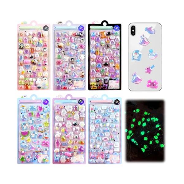 * 光るデザイン 蓄光ぷくぷくシールプステッカーは夜に柔らかな光を発し、キャンディドロップステッカーは本物のキャンディのように明るい色で、3Dリワードステッカーは立体感にあふれ、光沢のある女の子ステッカーは魅力的な輝きを放ち、携帯電話、プラ...