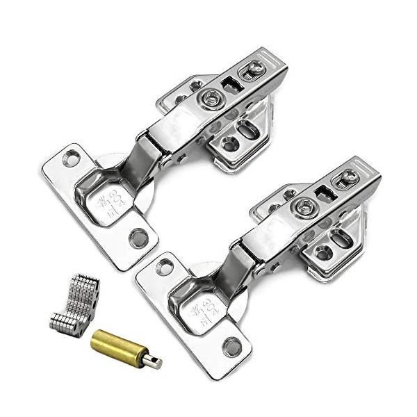 材質 304ステンレス 使い方 家具、クローゼット、下駄箱、システムキッチンなどに使用される蝶番 サイズ 約  蝶番カップ径 : 35mm、［カップ掘込深さ］ 最小 12mm 優点 ステンレス製、丈夫です、さびません、油圧ソフトクローズレー...