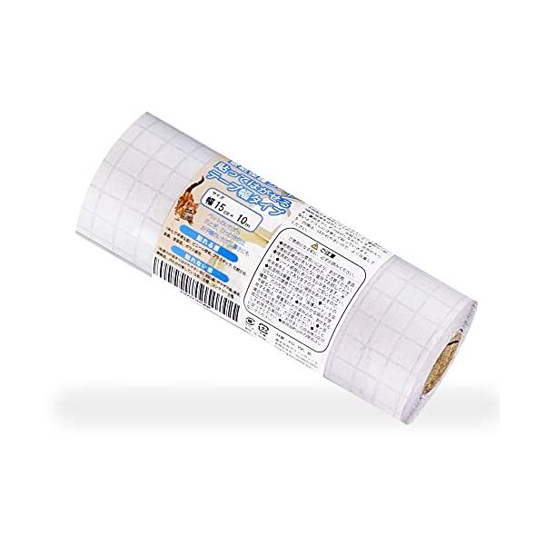 *ペットのしつけ 半透明 壁、ドア、コーナー、家具の傷、汚れ防止 壁紙保護シート テープ幅タイプ はがせる粘着シート  幅15cm*長さ10m *カラー：半透明、つや消しタイプ　　はがせる粘着タイプ：弱 　裏紙に1cm方眼マス目入り *材質...