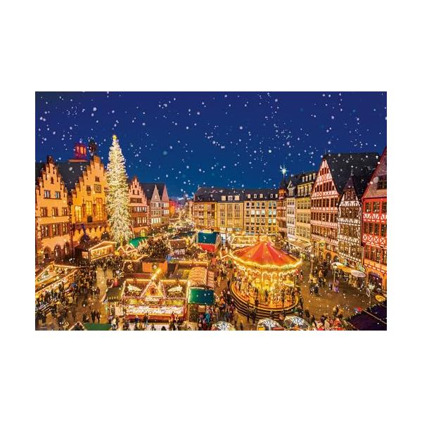 冬風景 ジグソーパズルで旅気分 ドイツ フランクフルトの伝統的なクリスマスマーケットおもちゃ/パズル/ジグソーパズル