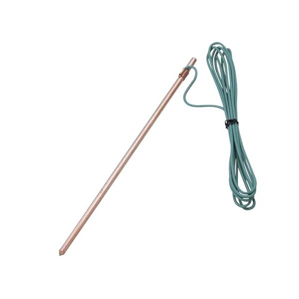 *丸形*全長：30cm*リード線：3m(1.25m*)付DIY・工具・ガーデン/電設/ツイン・アース