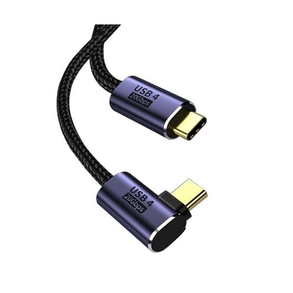 20Gbpsデータ転送&amp;8K@60Hz高解像度 USB C to Cケーブルが最新のUSB4.0技術を採用、Thunderbolt 3対応、理論的にデータ転送速度は最大20Gbpsまで達せます。HD映画を20Gbpsのハイスピード転...