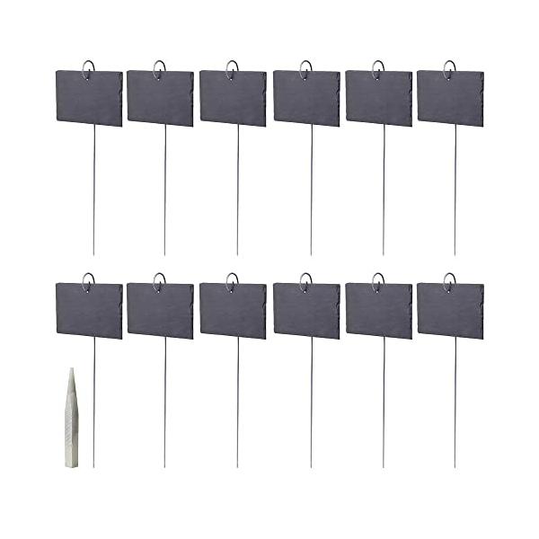 花壇やお庭が華やぐ園芸ネームプレートです。シンプルで素朴なデザインで、イングリッシュガーデンのようなおしゃれでナチュラルな雰囲気を演出します。 思わず字体にもこだわりたくなります。付属のチョークで書き込み、メラミンスポンジで簡単に消すことが...