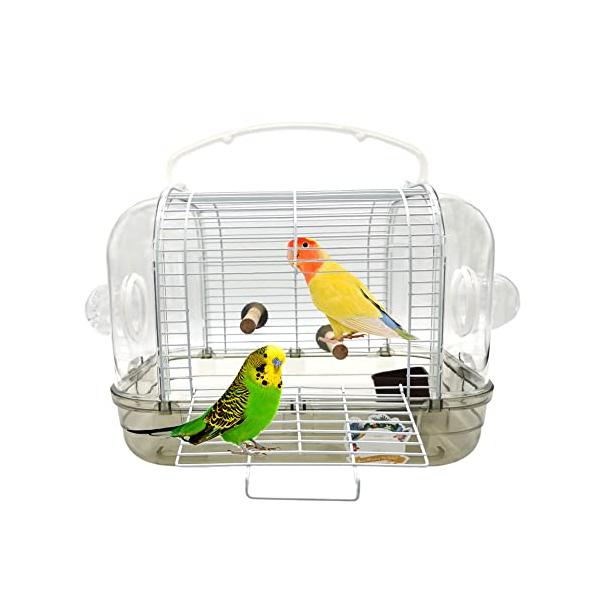 おすすめの鳥：文鳥、十姉妹、セキセイインコ、オカメインコ、コザクラインコなどの鳥種オールインワンの初心者セット。止まり木＆エサ入れ付なので、手乗りであれば、ヒナの時から親鳥まで飼育することもできます。天井とサイドはクリアで圧迫感がなく、どの...