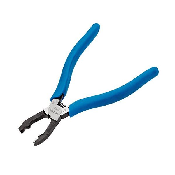 産業機械、自転車などのローラーチェーンのクリップ脱着に。クリップ脱着に特化した段差と溝により、クリップを飛ばさずに簡単に作業できます。側面プライヤーを使えば、狭い場所の産業機械用チェーンも簡単に脱着できます。保持しているクリップが作業中に落...