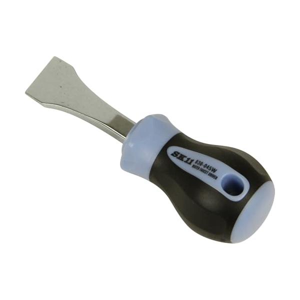 仕様:先端ストレート形状先端幅:18mm、先端厚み:1.6mm全長:103mm軸長:45mmグリップ:ラストマー樹脂DIY・工具・ガーデン/作業工具/ねじ用ドライバー・ナットドライバー/ドライバー