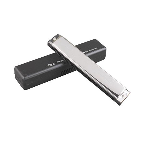 音域：24穴材質：真鍮*クロム鍍金カバー　ABSボディ重量：149g　キー：Cサイズ:180*30*22mm付属品：ハードケース 製造国 :中国楽器・音響機器:管・吹奏楽器