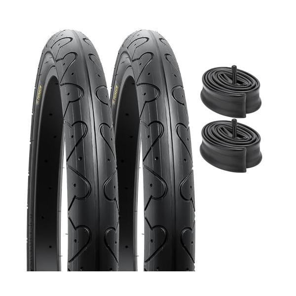 * 超耐久性 最新デザイン折りたたみタイヤ ：最新デザイン折りたたみタイヤ、振動の収束が速くなって、地面が滑らかになったような感覚があります。20x2.125 タイヤは良質なゴム材料と高編糸で作られ、グリップ力が強く、耐摩耗性が強い。* 適...