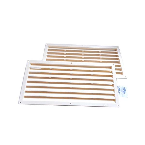 ライク P.C ドア用ガラリ 190*400 2枚一組 発泡白DIY・工具・ガーデン/建築・住宅資材/建具/換気口