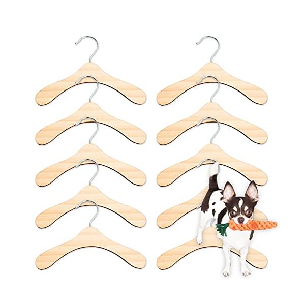 犬、猫をはじめとしたペット用のかわいい洋服ハンガーです*丈夫な木製のおしゃれなペットハンガーで、インテリアに素敵に馴染みます。お店のディスプレイにも最適です。お得な10本セット*小型犬から中型犬、大きめのワンちゃんまで、様々なサイズのドッグ...
