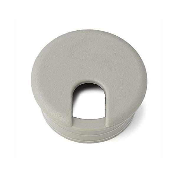配線孔キャップ丸型  LAMP スガツネS445型グレーDIY・工具・ガーデン/電設/ケーブルアクセサリ