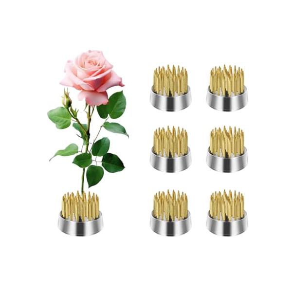 商品仕様 ：素材：銅、台座の直径*23ｍm、ピンの直径*11mm、ピンの高*11mm、各剣山には37本のピンが付属しています。 材質 : 鉛錫ベースと鋳造銅またはステンレス鋼ピンで作られており、頑丈で耐久性があるだけでなく、錆びたり損傷した...