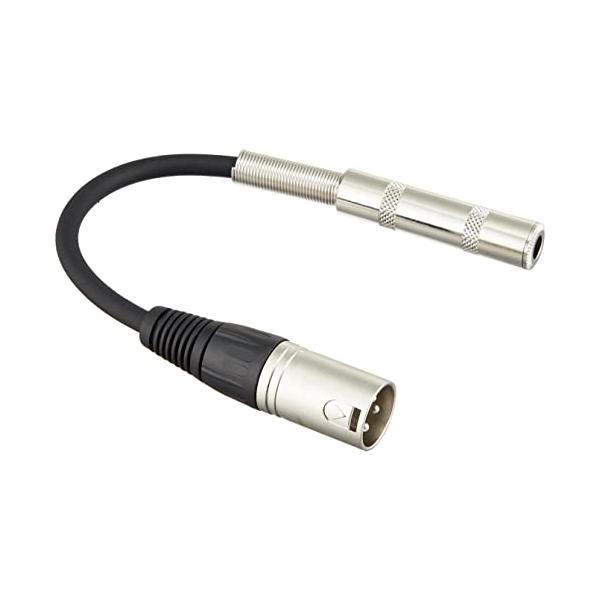 TECH 変換コードモノラルフォン(メス)*XLR(オス)ケーブルの太さ:直径 5.5mm、各プラグ間の長さ:12cm全長:24.5cm、重さ:59gカラー:ブラック楽器・音響機器:マイク:マイクアクセサリ:マイクケーブル