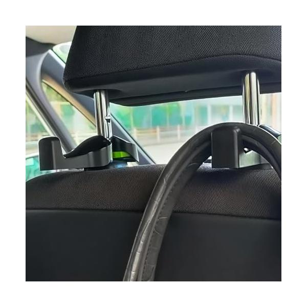 荷物の整理に 家族での移動や買い物が多い方、車内の整理整頓を重視する方にぴったりの便利な車用フックです。耐荷重8キロのヘッドレストフックなので、重い荷物も安心して掛けられます。 買い物袋の固定 スーパーやコンビニで購入した買い物袋を車フック...