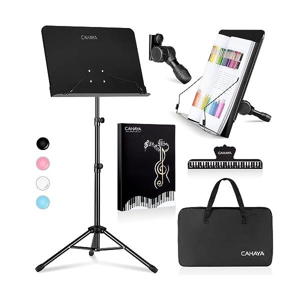 サイズ：Medium 高さ調節可能 高さは80cmから145cmまで調節可能、立奏、座奏と幅広く使用可； 優れた安定性を備えた頑丈な三脚 三脚の脚部がさらに外側に伸びて、もっと安定的なタイプ；底部は滑り止めが付いています； 使いやすい微調整...